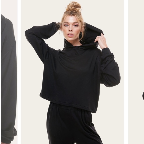 masongrey | Tops | Mason Grey Black Soft Hoodie Size Small | Poshmark